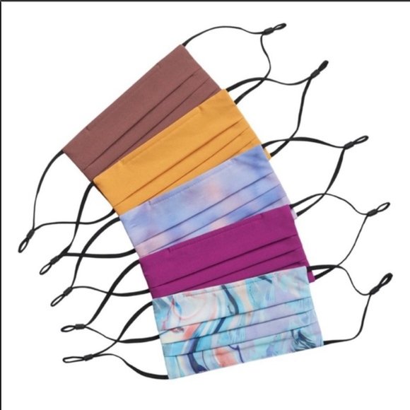 Athleta | Accessories | New Athleta Face Masks 5 Pack New Hue Multi ...